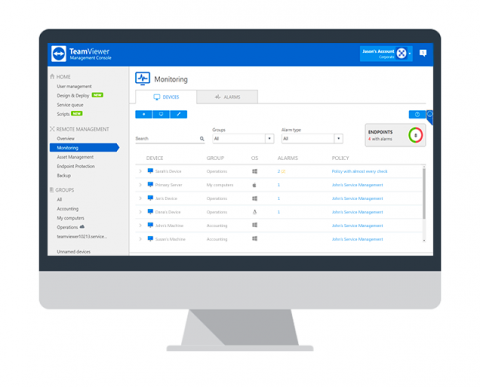 Tổng quan về TeamViewer Monitoring & Asset Management
