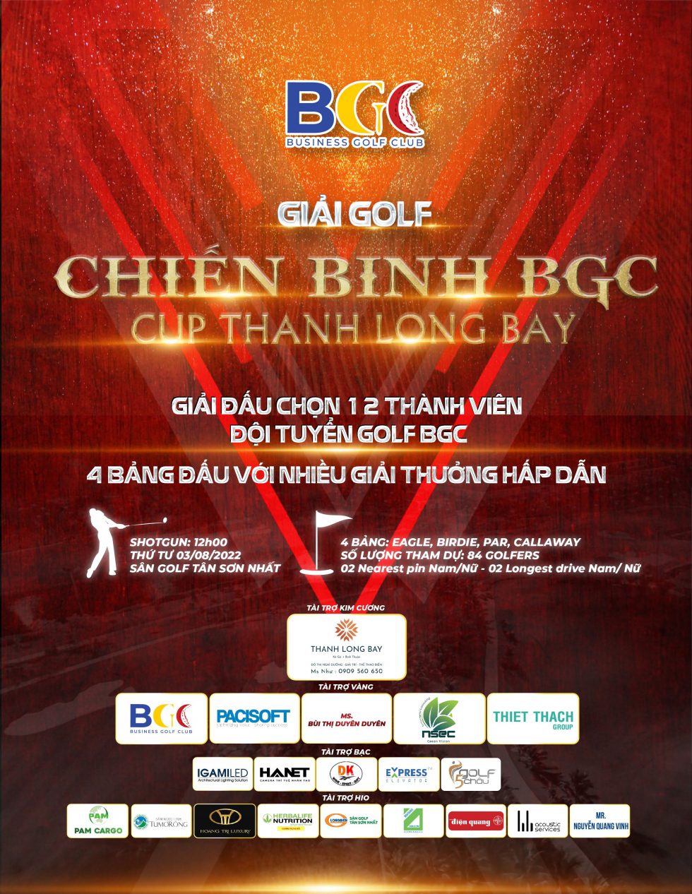 Giải golf Chiến Binh BGC – CUP Thanh Long Bay diễn ra thành công tốt đẹp