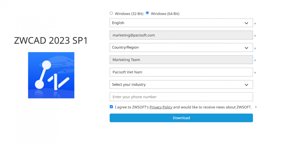 Hướng dẫn Download và tài liệu sử dụng ZWCAD 2026 mới nhất