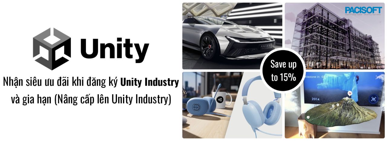 [Unity] Tiết kiệm lớn lến đến 15% với ƯU ĐÃI siêu giảm giá UNITY INDUSTRY