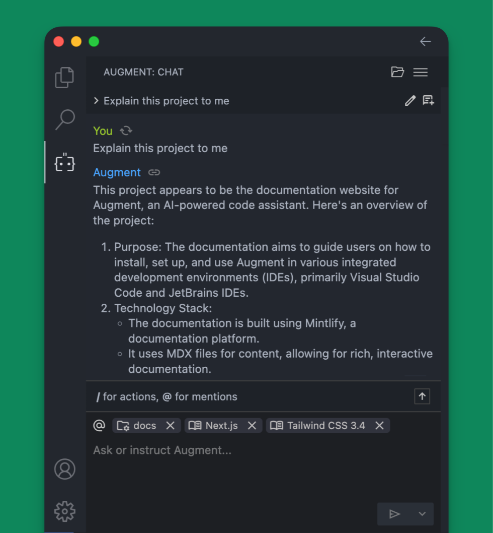 Tư vấn mua bản quyền trợ lý AI Augment Code nhanh chóng, giá tốt, chính hãng tại PACISOFT