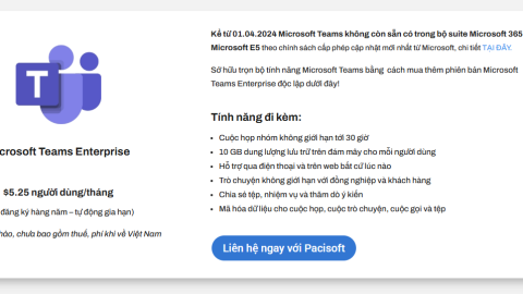 Mua Microsoft 365 ở đâu? Bản quyền Microsoft 365 chính hãng giá tốt, giao nhanh tại PACISOFT