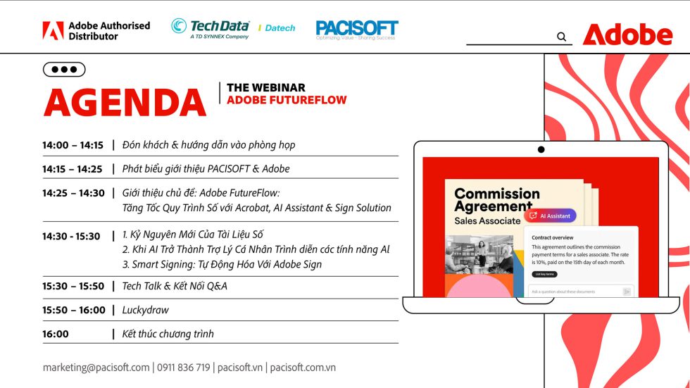 [Đăng Ký Tham Gia] Webinar Adobe FutureFlow: Tăng Tốc Quy Trình Số Với Acrobat, AI Assistant ...