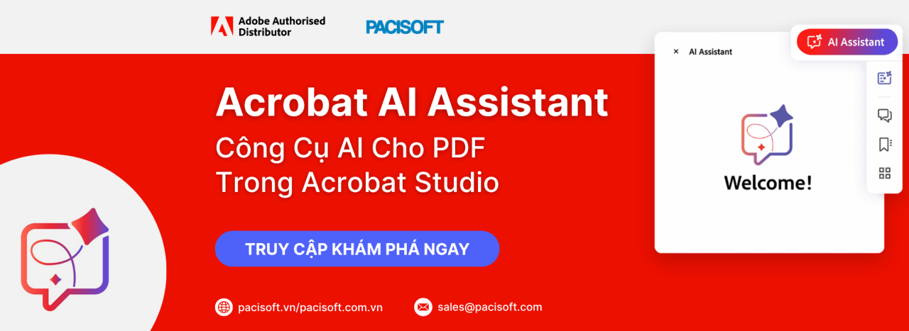 Adobe Acrobat AI Assistant: Công Cụ AI Cho PDF Trong Acrobat Studio